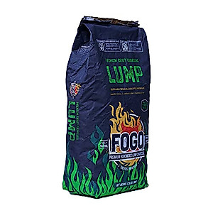 Fogo Eucalyptus All Natural, Rodizio Quality Lump Charcoal for Grilling and Smoking, 17.6lb Bag