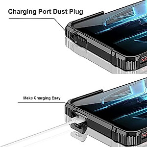 Fanbiya Case for ASUS ROG Phone 3, Cellphone Radiator Compatible, Heat Dissipation Magnetic Back, Ultra Clear Shockproof Case with Tempered Glass (ROG 3, Clear)