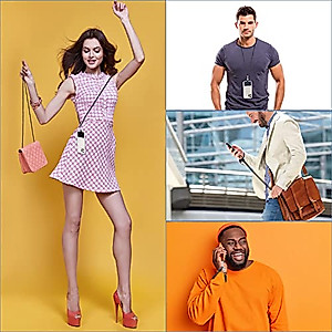 SUSSURRO 4 Sets Phone Case Anchor and Tether Stretchy Phone Wrist Strap Universal Cell Phone Lanyard Tether Neck Strap Outdoor Hiking Skiing Climbing Compatible with iPhone Samsung Most Smartphones