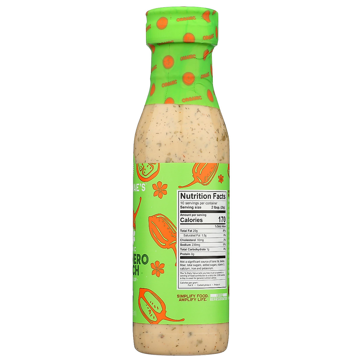 Tessemae's, Dressing Habanero Ranch, 10 Fl Oz