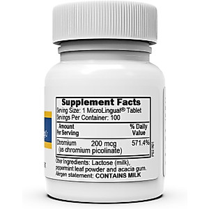 Superior Source Chromium Picolinate - Supplement for Women & Men - Supplement Formula Supports Healthy Sugar Metabolism - Mineral Supplement Aids Overall Health - 500 mcg, 50 Instant Dissolve Tablets