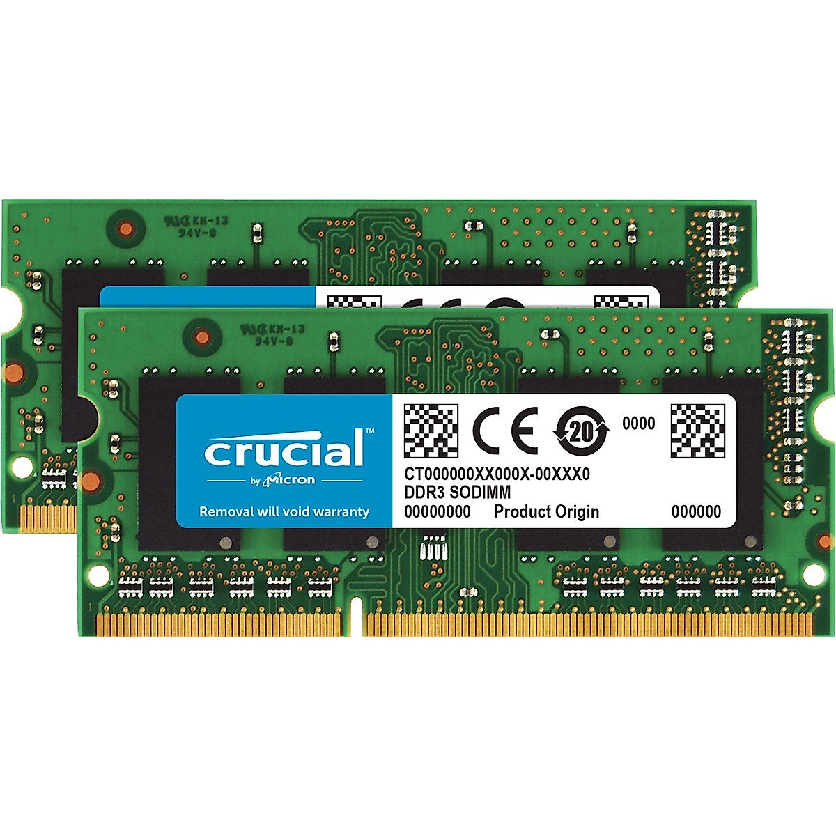 Crucial Technology 16GB kit (8GBx2), 204-pin SODIMM, DDR3 PC3-10600,