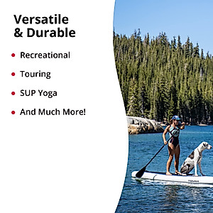 SeaSense Ex-O Blade 2 Adjustable Stand-Up Kayak Paddle, Black, 63” - 82” - Aluminum Shaft, Comfort Grip Knob - For Adults, Great for Recreational Paddling, Touring, Racing & SUP Yoga