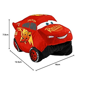Pillow Pets Disney Pixar Cars 3, Lightning Mcqueen, 16" Stuffed Plush Toy, Red