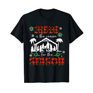 Christian Jesus The Reason Christmas Stocking Stuffer Gifts T-Shirt