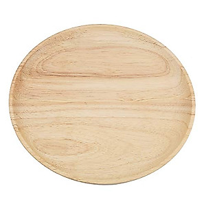 Wooden Serving Tray, Elegant Round Wood Tea Tray Sushi Snacks Fruits Serving Plate Dish for Home Restaurant tray basket Wooden Tea Tray(Diameter12.5cm)