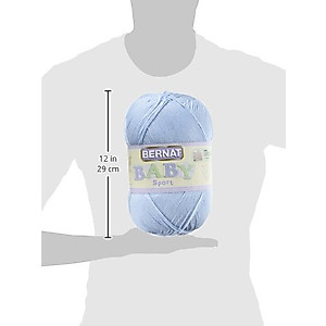 Bernat Baby Big Ball Sport Yarn, 12.3 oz, Gauge 3 Light, 100% Acrylic,Baby Blue