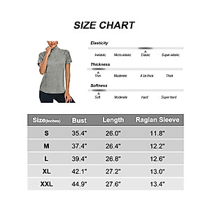 LURANEE Activewear for Women, Ladies Short Sleeve Dry Fit Athletic Tops Relaxed 1/4 Zip Pilates Running Cycling Jogging Pullover Gym Hiking Jacket Stretchy Zipper Polo Shirts for Leggings Grey Large
