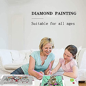 eniref 5D Diamond Painting Kits for Adults Paint with Diamonds Full Round Drill 5D Diamond Dots Craft Diamond Art Kits - for Home Wall Decor and Adults Kids DIY Gift(Gnome 16 X 12 inch)