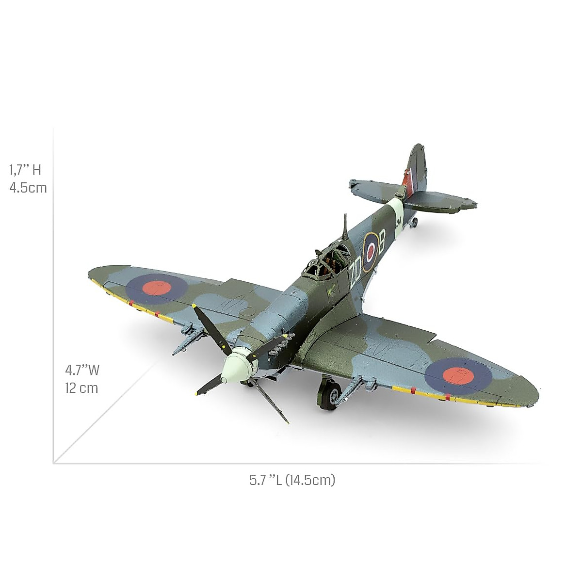 Metal Earth Supermarine Spitfire Color 3D Metal Model Kit Fascinations