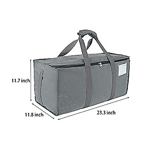 Dongawin Heavy-duty oversized storage bags, moving bag, tote bag for travel, luggage bags, camping, Christmas decoration storage., Gray, One Size