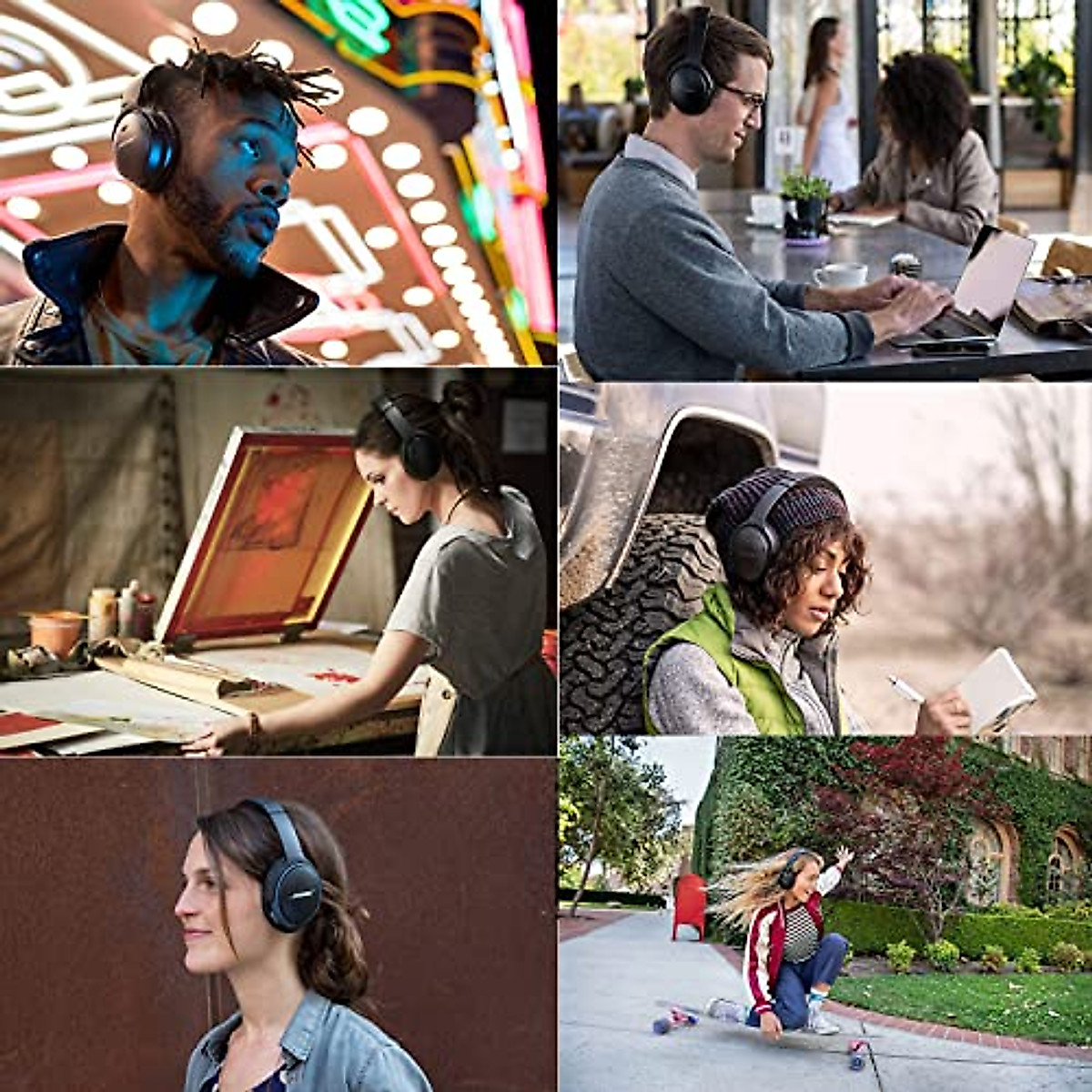 QC35 Replacement Pads Parts QC35 ii Earpads Ear Cushion Accessories Compatible with QuietComfort 35 II QuietComfort 35 (Series I) Wireless Gaming Headset.(Black)