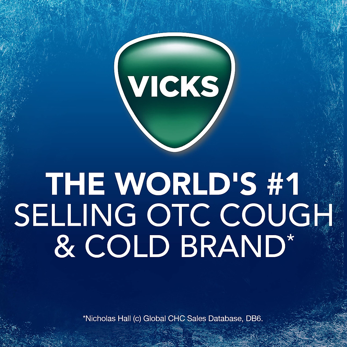 Vicks VapoCOOL SEVERE Medicated Sore Throat Drops, Fast-Acting Max Strength Relief, Soothes Sore Throat Pain Caused by Cough, Powerful Vicks Vapors, Menthol, Cherry Freeze, 225 Total (5 Packs of 45)