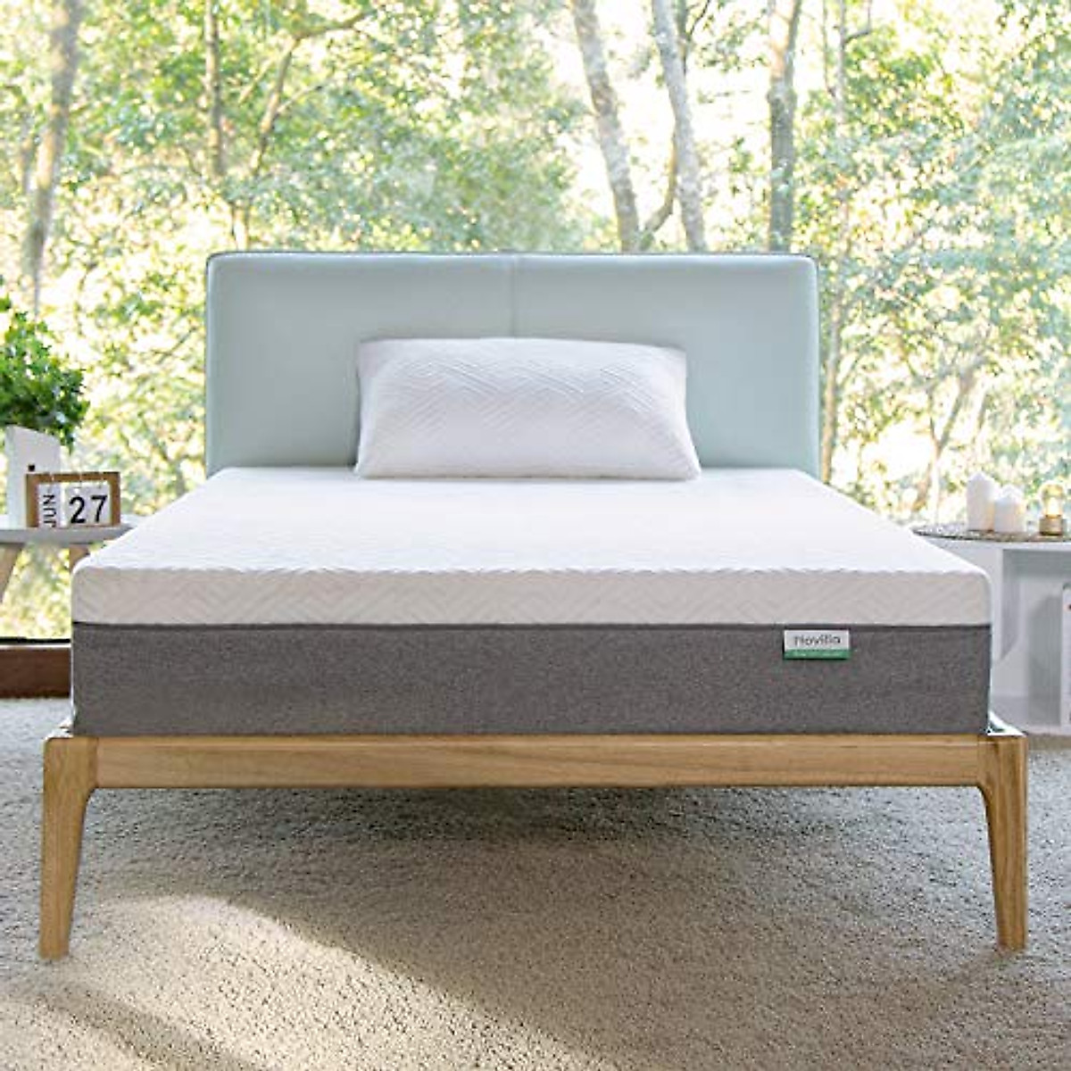 Novilla Full Size Mattress, 10 inch Full Gel Memory Foam Mattress for Cool Sleep & Pressure Relief, Medium Firm Mattress in a Box, Bliss (NV0M801-10-F)