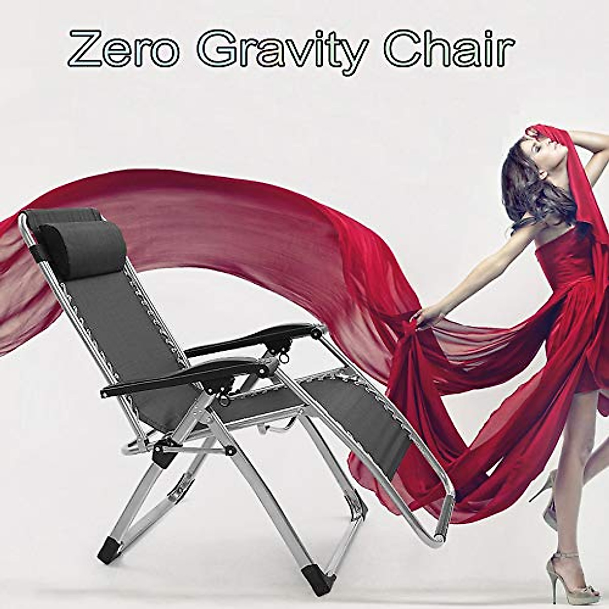 Oversized Zero Gravity Lounge Chairs Recliners,Adjustable,Folding,Purple Padded Reclining Chair Chaise,Supports 550lbs,Suitable for Beach,Patio,Pool,Deck,Garden,Camping