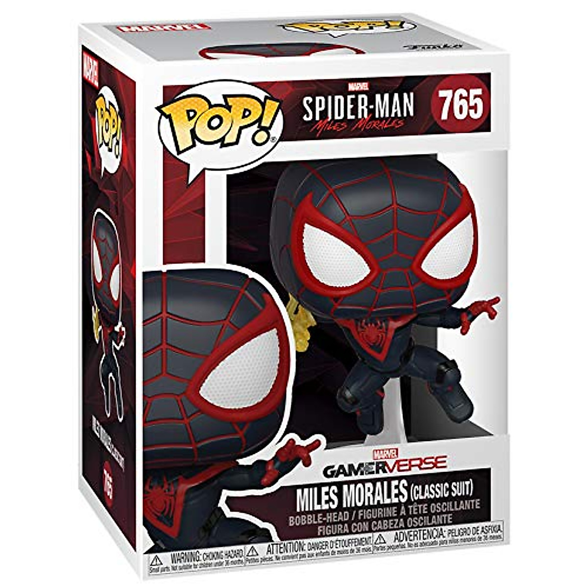 Marvel: Spider-Man Gamerverse - Classic Miles Morales Funko Pop! Vinyl Figure (Bundled with Compatible Box Protector Case), Multicolor, 3.75