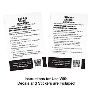 STICKER SHIELD - Windshield Sticker Applicator for Easy Application, Removal and Re-Application from Car to Car - 4 inch x 6 inch Sheets (8 Packs (16 Sheets Total))