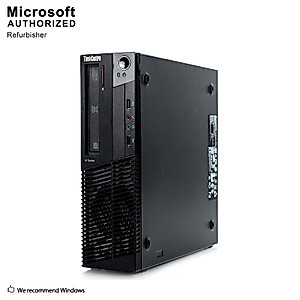 Lenovo Think Center M81 SFF Desktop Computer, Intel Quad Core I5-2400 3.1GHz up to 3.4GHz, 12GB DDR3 RAM, 2TB HDD, DVD, WIFI, BT 4.0, HDMI, VGA, Display port, W10P64 (Renewed)
