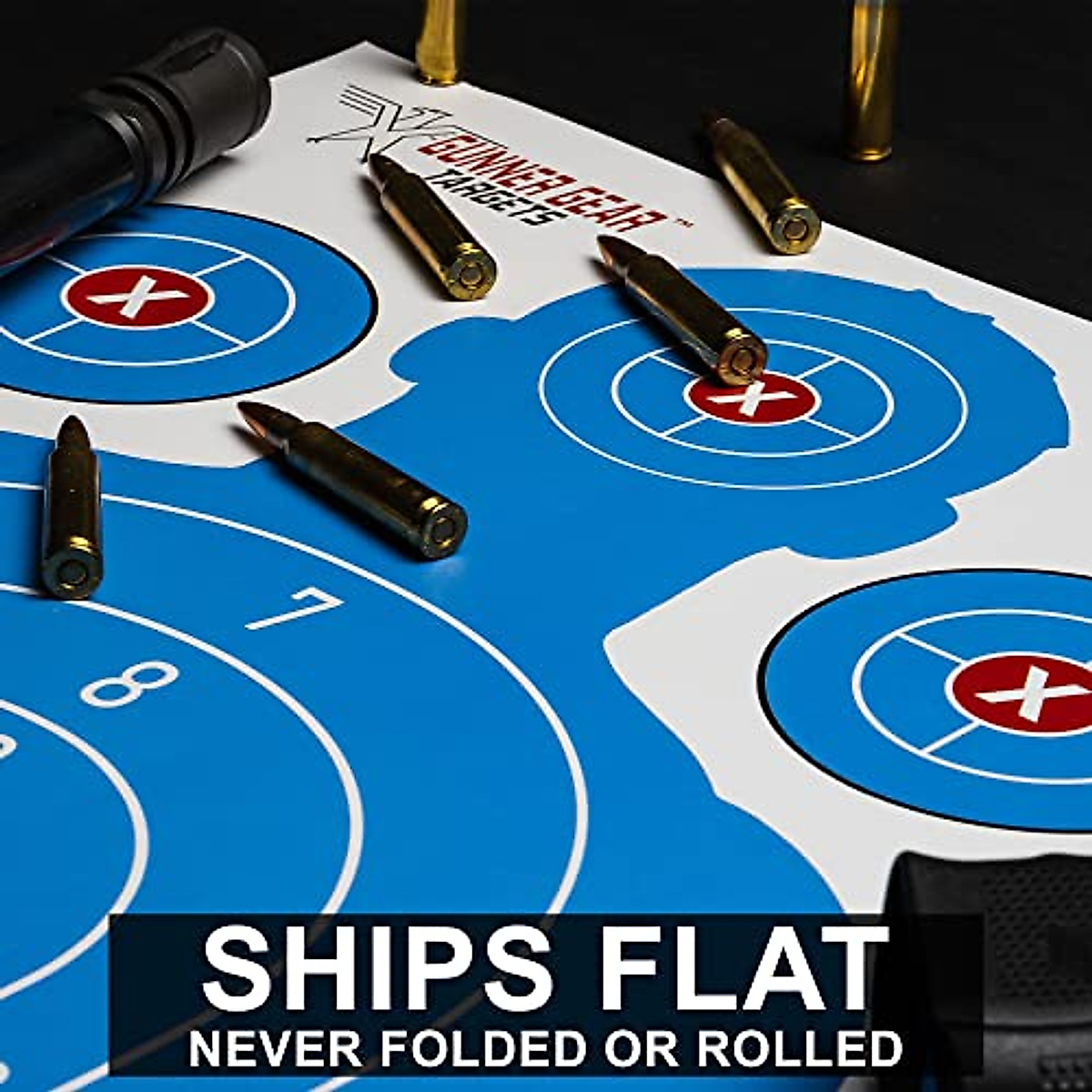 Gunner Gear 25 Pack 12 x 18 Inch Shooting Targets Paper Gun Range Targets for Shooting Handgun Easy to See Silhouette Gun Targets for Shooting Range BB Gun Targets Airsoft Target Indoor Or Outdoor