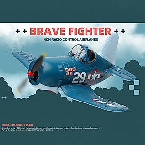 GoolRC RC Plane, WLtoys A500 RC Airplane, 4 Channel Remote Control Airplane, 2.4GHz RC Aircraft Fighter with 6-Axis Gyro, 3D/6G Mode, Easy & Ready to Fly Flight Toys for Adults and Beginners