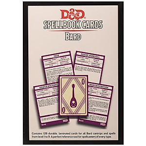Dungeons & Dragons: Spell Book Cards: Bard Deck Card Game (8 Players)