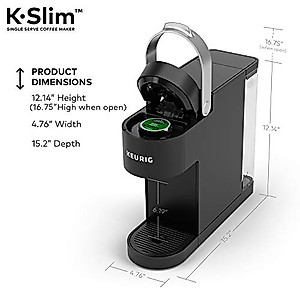 Keurig K-Slim Single Serve Coffee Maker with McCafé Classic Collection Variety Pack, 40 Count K-Cup Pods