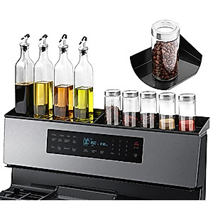 Amawarm Over Stove Spice Rack,Stove Shelf,Magnetic Spice Rack,Stove Top Shelf,2pcs 15" Stainless Steel Spice Shelf For Stove,Kitchen Storage Organization stove shelf spice rack spice organizer