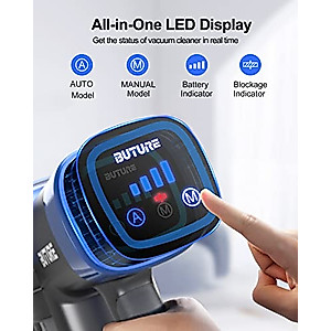 BuTure Cordless Vacuum Cleaner, 33Kpa 450W with Auto Mode Docking Station, Stick Vacuum Cleaner Handheld Wireless Household Vacuum Cleaner for Pet Hair Carpet and Hard Floor