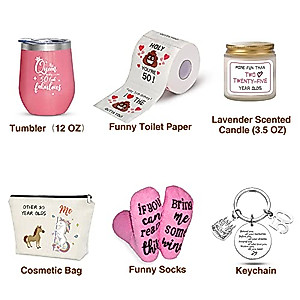 AWDK 50th Birthday Gifts for Women, 50th birthday fabulous gifts,50th Birthday decoration for women birthday gifts for Mom Grandma Friend Aunt bestie sister 7PCS