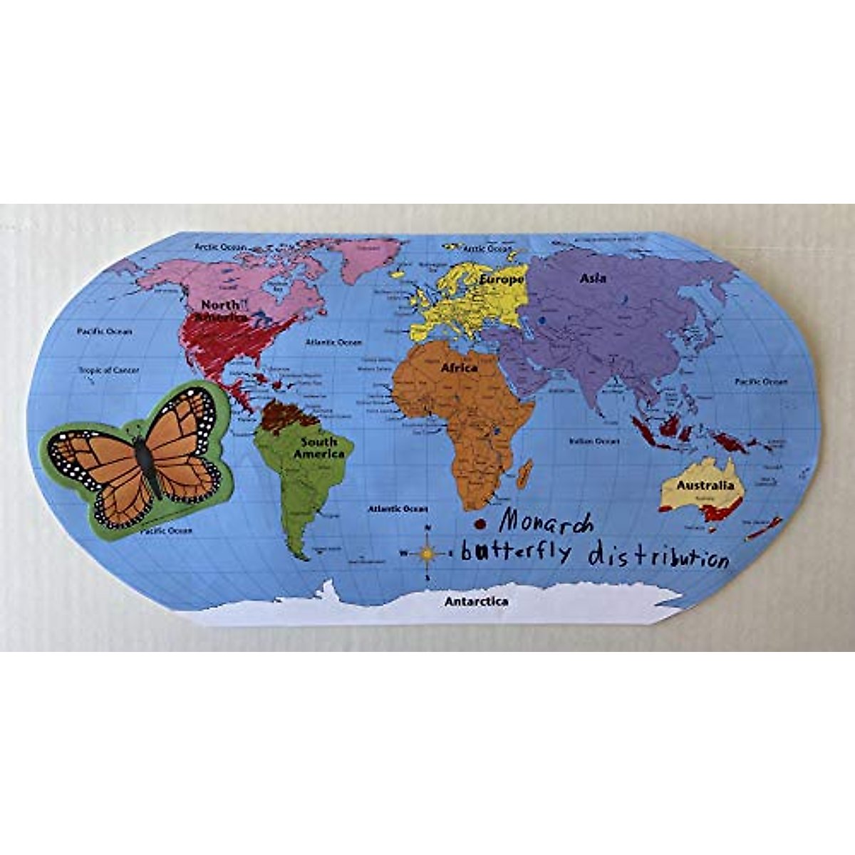 8” x 16” Labeled World Practice Maps, 30 Sheets in a Pack for Social Studies, Geography, Map Activities, Drill and Practice, Current Event Activities, Learning Games and More