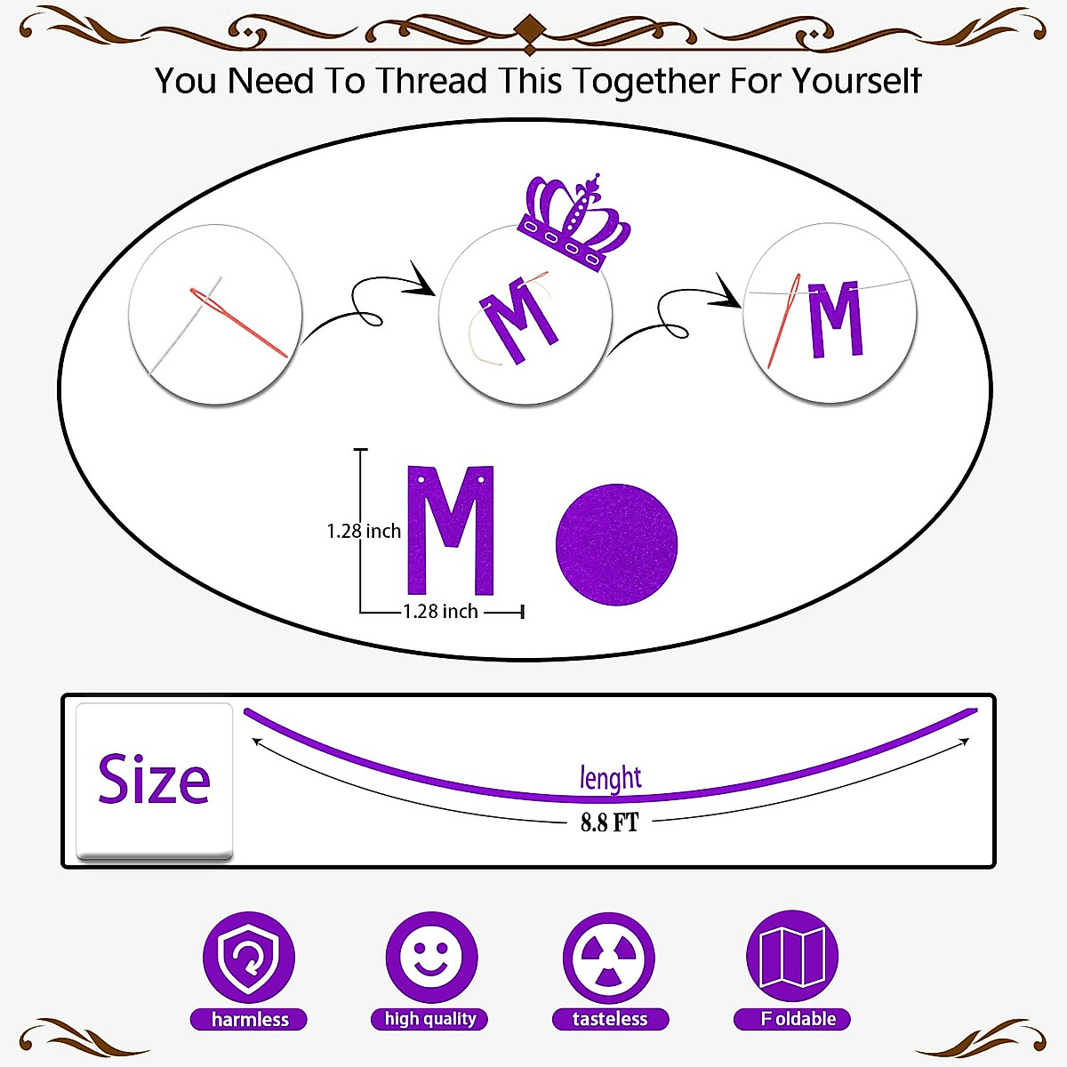 Thank You for Being Awesome Banner, Happy Retirement Decorations, We Will Miss You, Birthday Graduation Farewell Going Away Party Supplies Purple