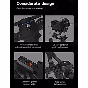 FeiyuTech SCORP-C Camera Gimbal Stabilizer for DSLR and Mirrorless Cameras,Camera Handheld Gimbal 3-Axis, 5.51lbs Payload for Sony/Canon/Panasonic/Lumix/Nikon/Fujifilm,with Tripod