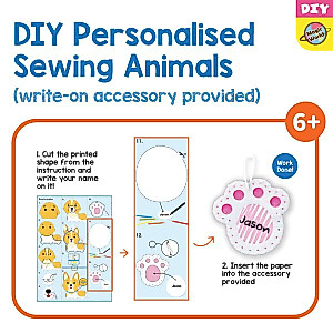 C.S. Kids Magic World DIY Personalised Sewing Kit - BS15 My Snuggly Friends (My Owl/My Koala/My Sloth)|Arts & Crafts Gifts | Educational Sewing Kit for Kids(Safety Needle & Instruction Included)