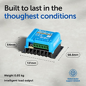 Victron Energy SmartSolar MPPT Solar Charge Controller (Bluetooth) - Charge Controllers for Solar Panels - 100V, 20 amp, 48-Volt