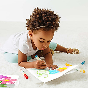 Crayola Color Wonder Mess Free Coloring Kit (120ct), 100 Coloring Pages, 20 Mini Markers, Travel Activity, Toddler Gift, 3+