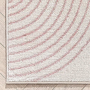 Well Woven Maggie Blush Pink Modern Geometric Dots & Boxes Pattern Area Rug 3x5 4x6 (3'11" x 5'3")