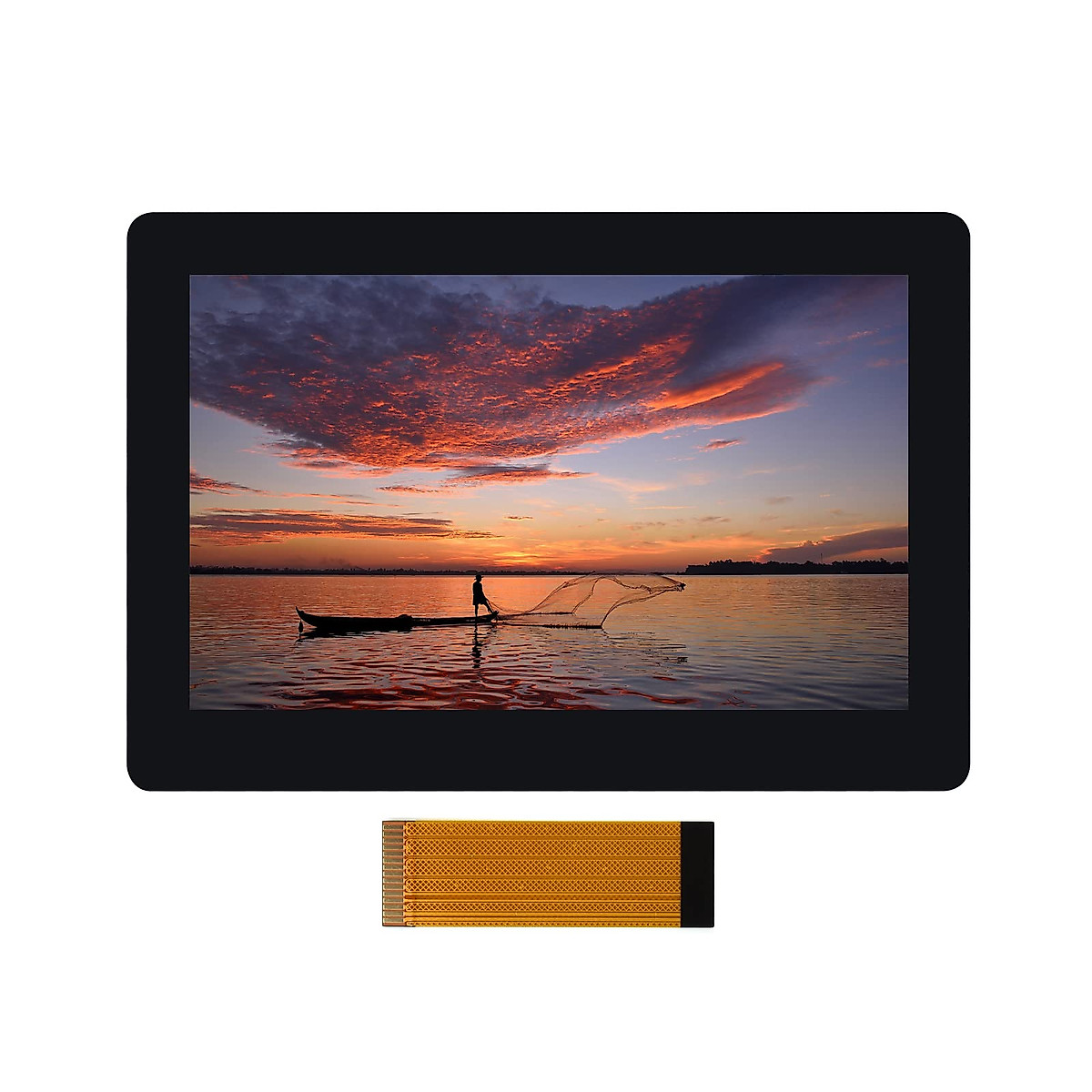 5inch DSI Touch Display for Raspberry Pi 4B/3B+/3A+/3B/2B/B+/A+, Thin & Light Touch Screen 800×480 Resolution IPS Display, Support 5-Point Capacitive Touch