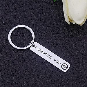 bobauna Retro Controller Keychain I Choose You Video Game Jewelry Game Enthusiast Gift For Gamer (choose you game keychain)
