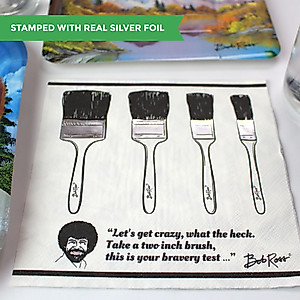 Bob Ross Party Supplies (Standard) Classic Happy Birthday Decorations, Graduation, Retirement, Art Party, 66 Piece Set, by Prime Party