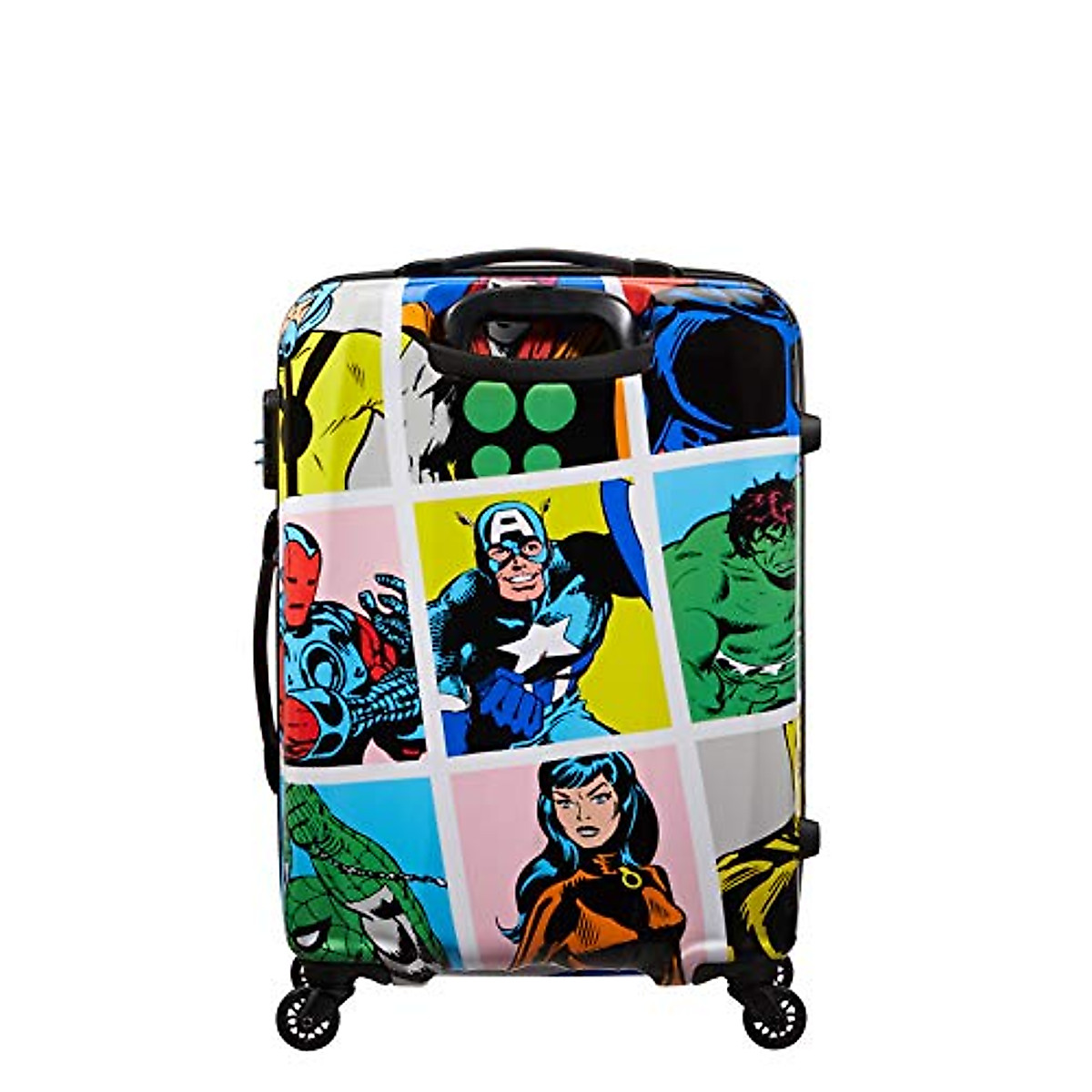AMERICAN TOURISTER Unisex Adults’ Luggage Suitcase, Multicolored (Marvel Pop Art), M (65 cm-62.5 L)