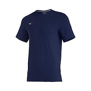 Mizuno Boys Youth Comp Diamond Short Sleeve Crew, Navy, Small US