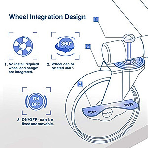 GREENSTELL Garment Rack with PVC Cover on Wheels (Standard Size) + Garment Rack with PVC Cover on Wheels (Lager Size), Heavy Duty Adjustable Clothing Rack with Extendable Hanging Railand Two Hooks
