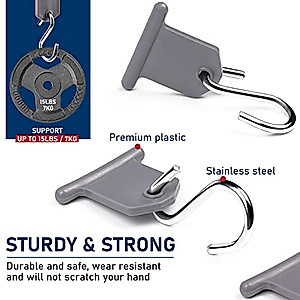 TAKAVU RV Awning Hooks for Light Camping, Party Light Clip Hanger Camper Awning Hook for Christmas Camping Tent Indoor Outdoor Decor, Easily Slide Into RV Awning Roller Bar Channel (12pcs)