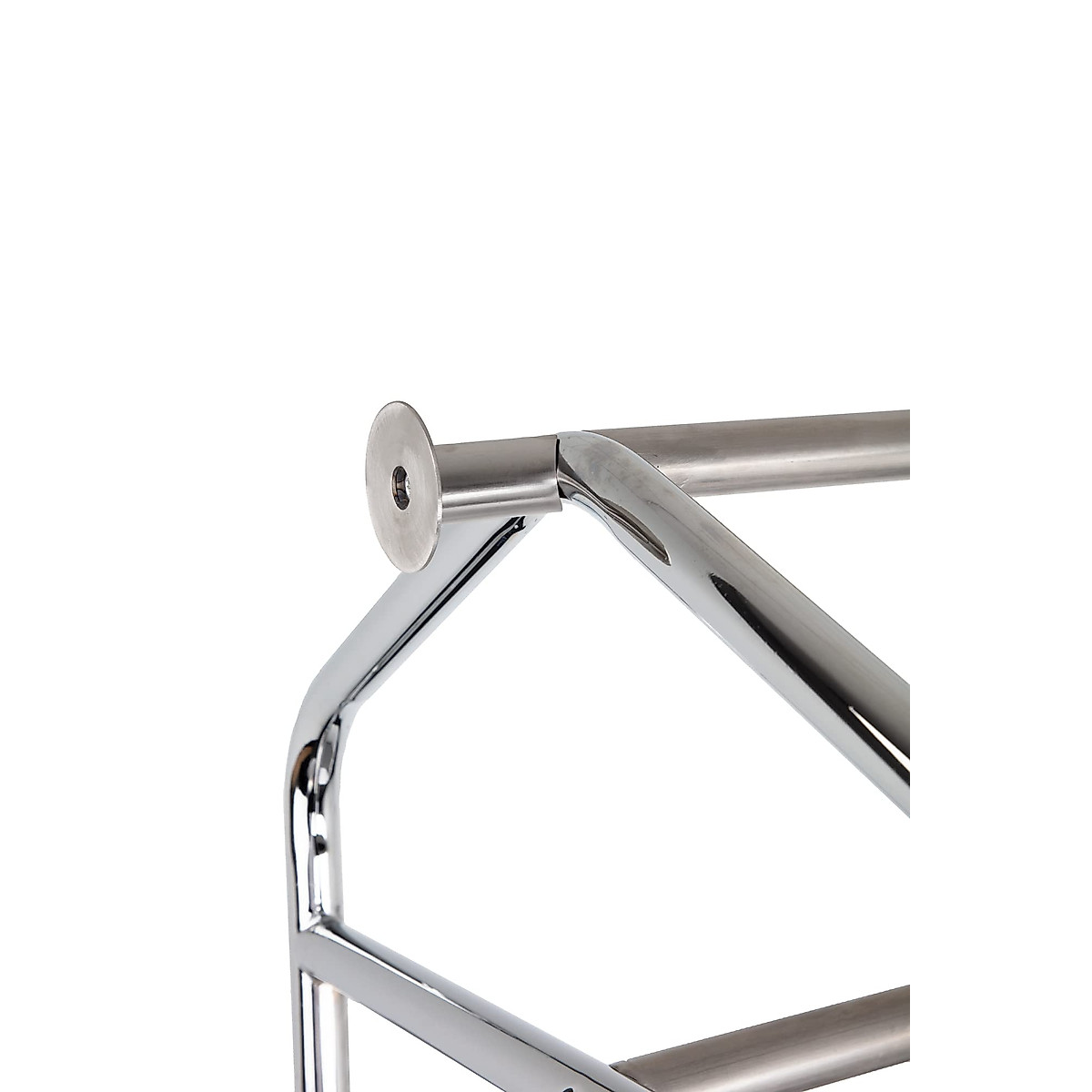 Value Valet Bellman's Cart - Hotel Bellman Cart - Condo Cart - Bellman Cart - Transporter Cart - Luggage Cart (Chrome)