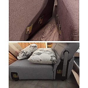 4 Pieces (2 Pairs) Cold Rolled Steel Universal Sectional Sofa Interlocking Photo Frame Connector Bracket Sofa Connector Bracket 1.8mm Thickness Sectional Couch Bracket with Screws, X-Large