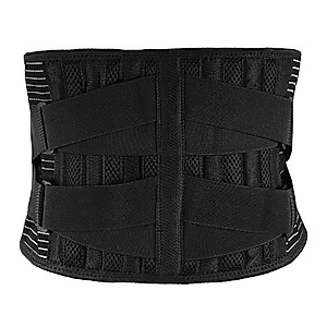 VOCOSTE Back Brace for Lower Back Pain, Back Support Belt for Women Men with Removable Lumbar Pad to Ease Herniated Disc Scoliosis M Size