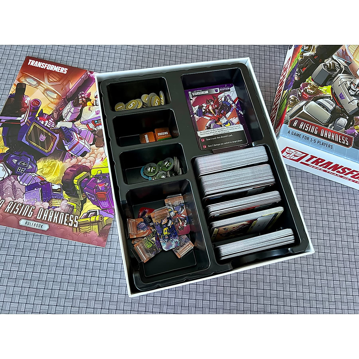 Renegade Game Studios Transformers Deck-Building Game: A Rising Darkness Expansion - Standalone Expansion, Ages 14+, 1-5 Players, 45-90 Min