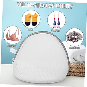 2pcs Three-dimensional Laundry Bag Mesh Bag Travel Laundry Bags Underwear Washing Bag Stockings Washing Protector Bags Bra Washer Protector Laundry Bag Grey BUGUUYO