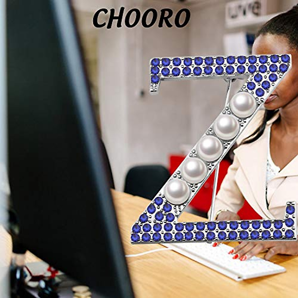 CHOORO Finer 1920 Earrings/Bracelet/Necklace 1920 Greek Sorority Jewelry Gift for Finer Women(Z brooch)