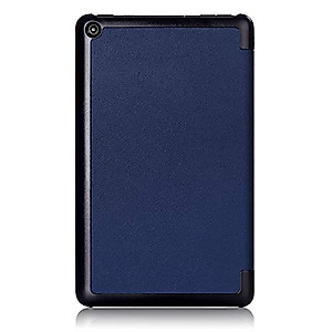 Asng All-New Fire 7 2019 Case, Slim Lightweight Tri-fold Stand Cover for Fire 7 2019 (9th Gen, 2019 Release) (Drak Blue)